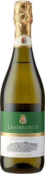 0.75 Paesano Lambrusco Bianco Amabile Emilia IGT Chiarli 1860 750 929