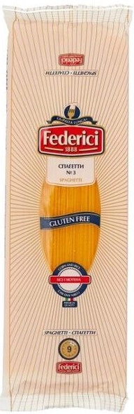 Бакалея "Federici" №3 Spaghetti, 400 г — купить бакалею "Федеричи" №3 Спагетти, 400 г — цена 169 ...