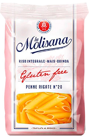 Бакалея "La Molisana" №20 Penne Rigate Gluten Free, 400 г — купить ...