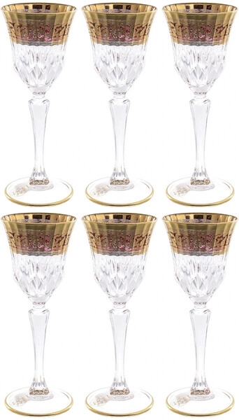 Бокалы и декантеры Timon, "Adagio" Vodka Glass, Transparent/Pink, set ...