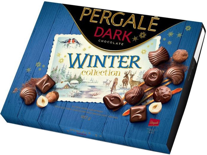 Шоколад "Pergale" Winter Collection Dark Chocolate, gift box, 187 г ...